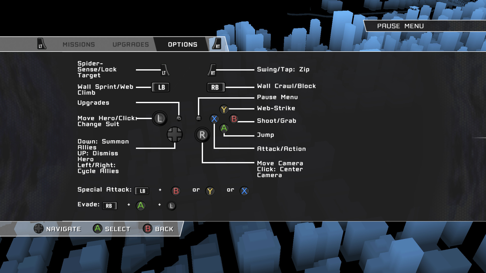 Xbox Series X buttons for Web of Shadows Mod for Spider-Man: Web of ...