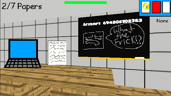 Herobrine's science class! Mod for Baldi's Basics | Baldi Mods