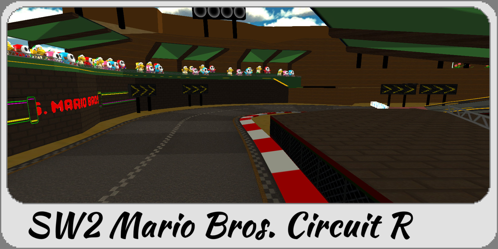 SW2 Mario Bros. Circuit + R version Mod for Mario Kart Wii | MKWii Mods