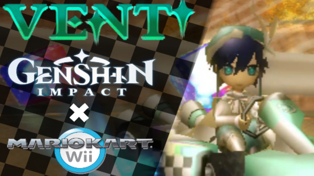 Venti from Genshin in Mario Kart Wii Mod for Mario Kart Wii | MKWii Mods