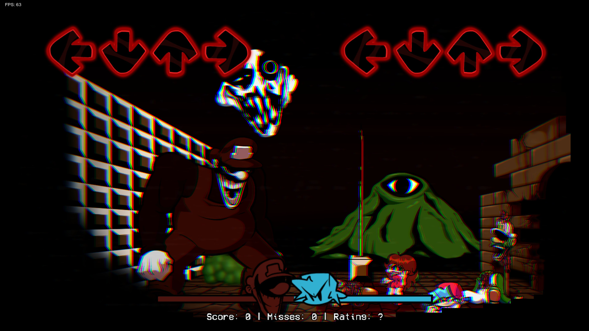 Mario Madness V1 But V2 Artstyle Mod for Friday Night Funkin' | FNF Mods