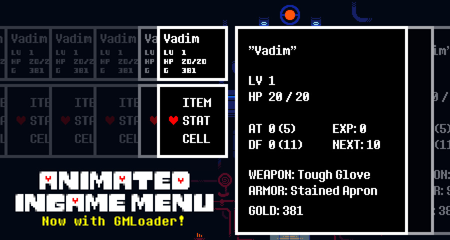 Animated in-game menu Mod for UNDERTALE | UNDERTALE Mods