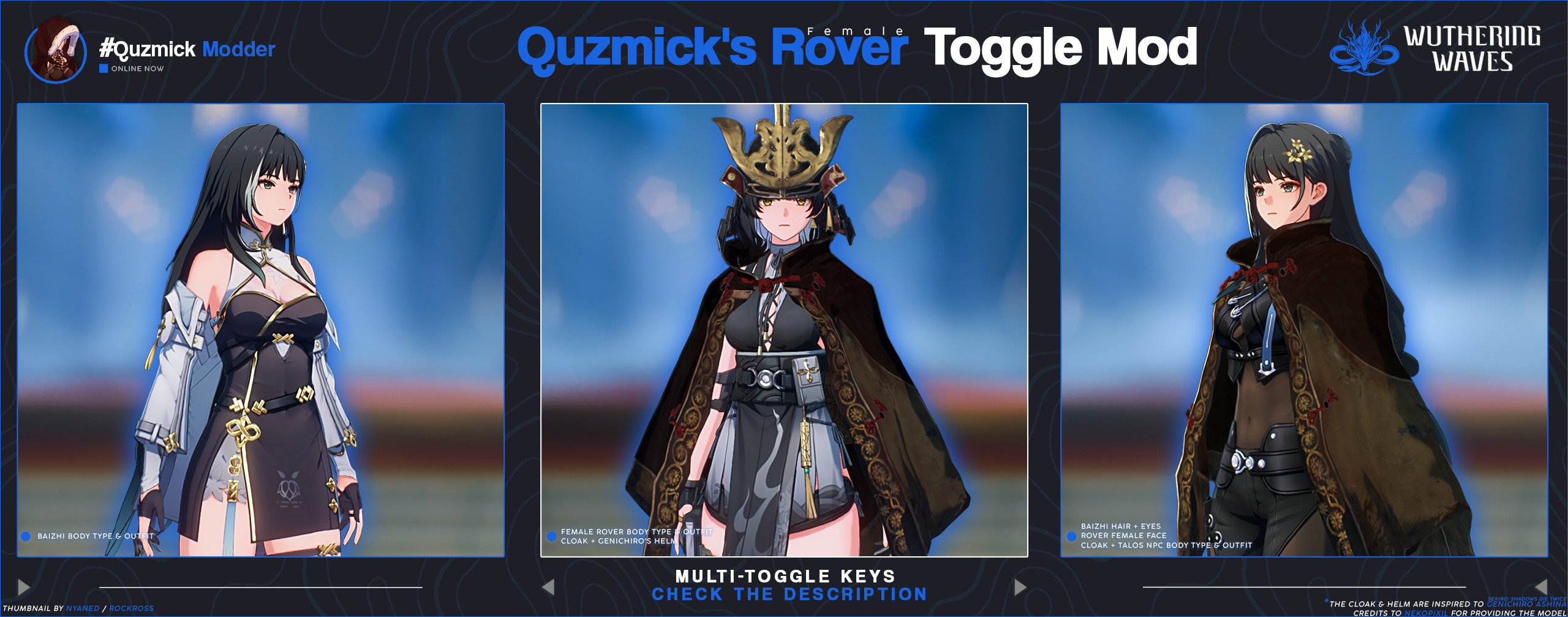 Quzmick's FemRover Toggle Mod Mod for Wuthering Waves | WuWa Mods