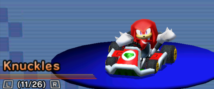Knuckles the Echidna Mod for Mario Kart 7 | MK7 Mods