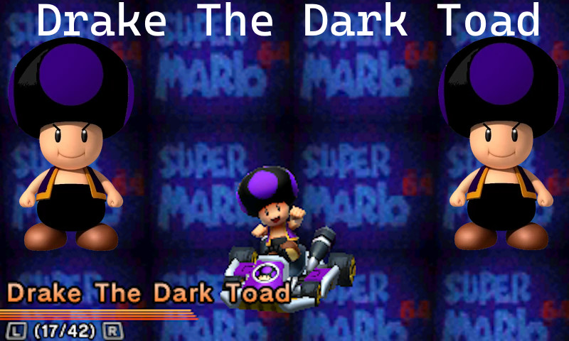 Drake The Dark Toad Mod for Mario Kart 7 | MK7 Mods