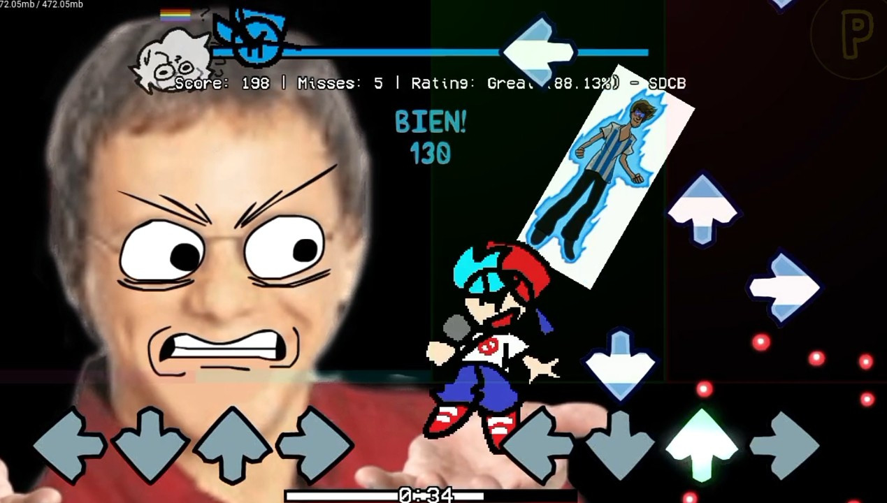 Arg Rumble V2 but Every Turn a Different Characte Mod for Friday Night ...