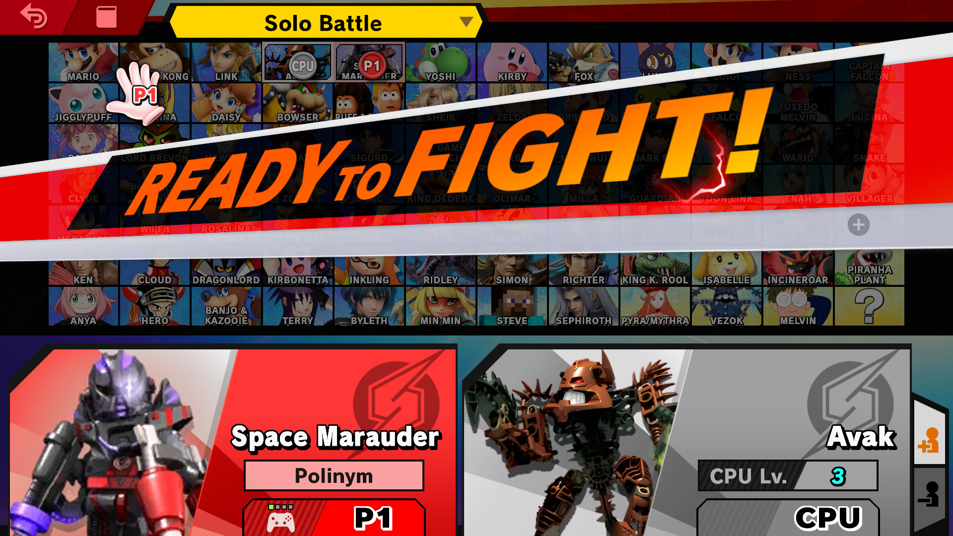 LEGO Universe Space Marauder over Dark Samus Mod for Super Smash Bros ...