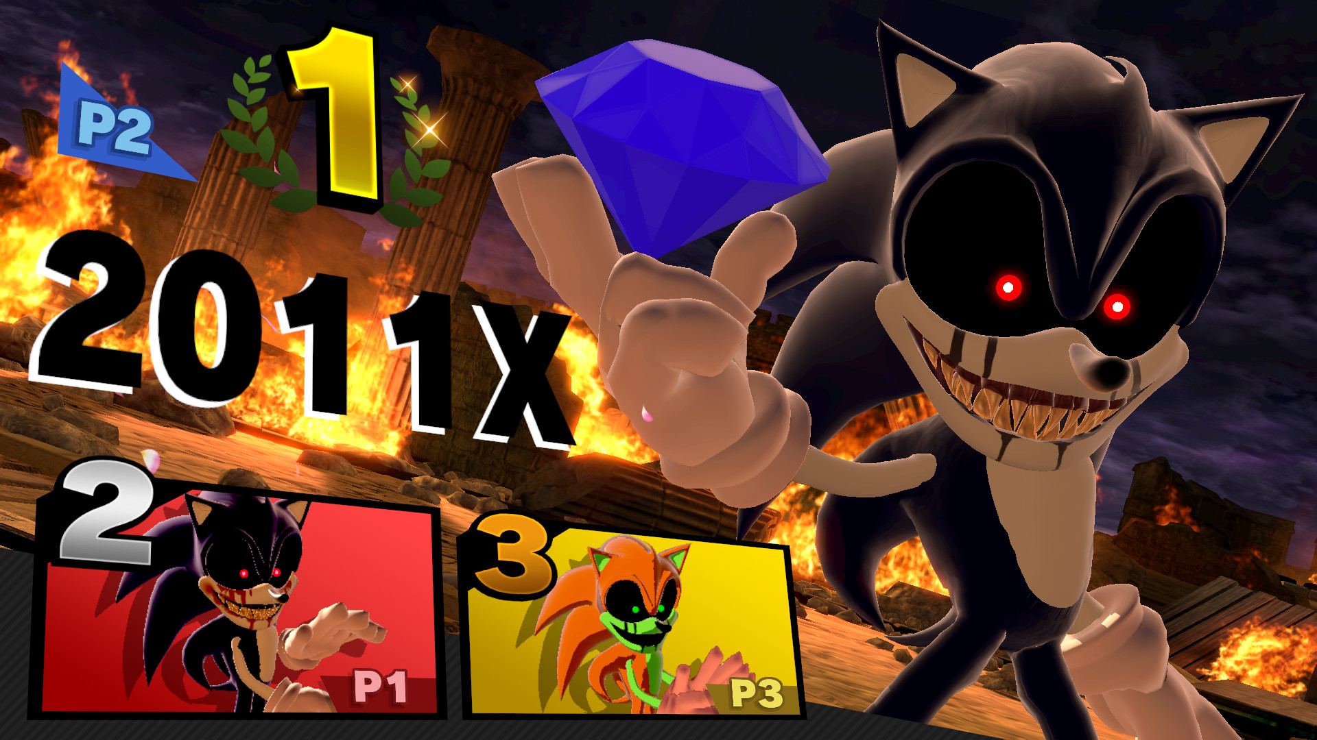 [SENSITIVE CONTENT] 2011X (Sonic.EXE Remake) Mod for Super Smash Bros ...