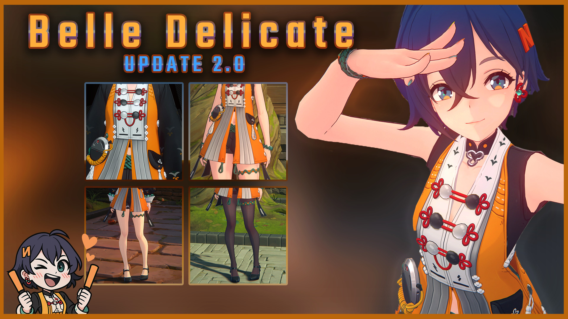 Belle Delicate - Toggle Stockings & Open Jacket Mod for Zenless Zone ...