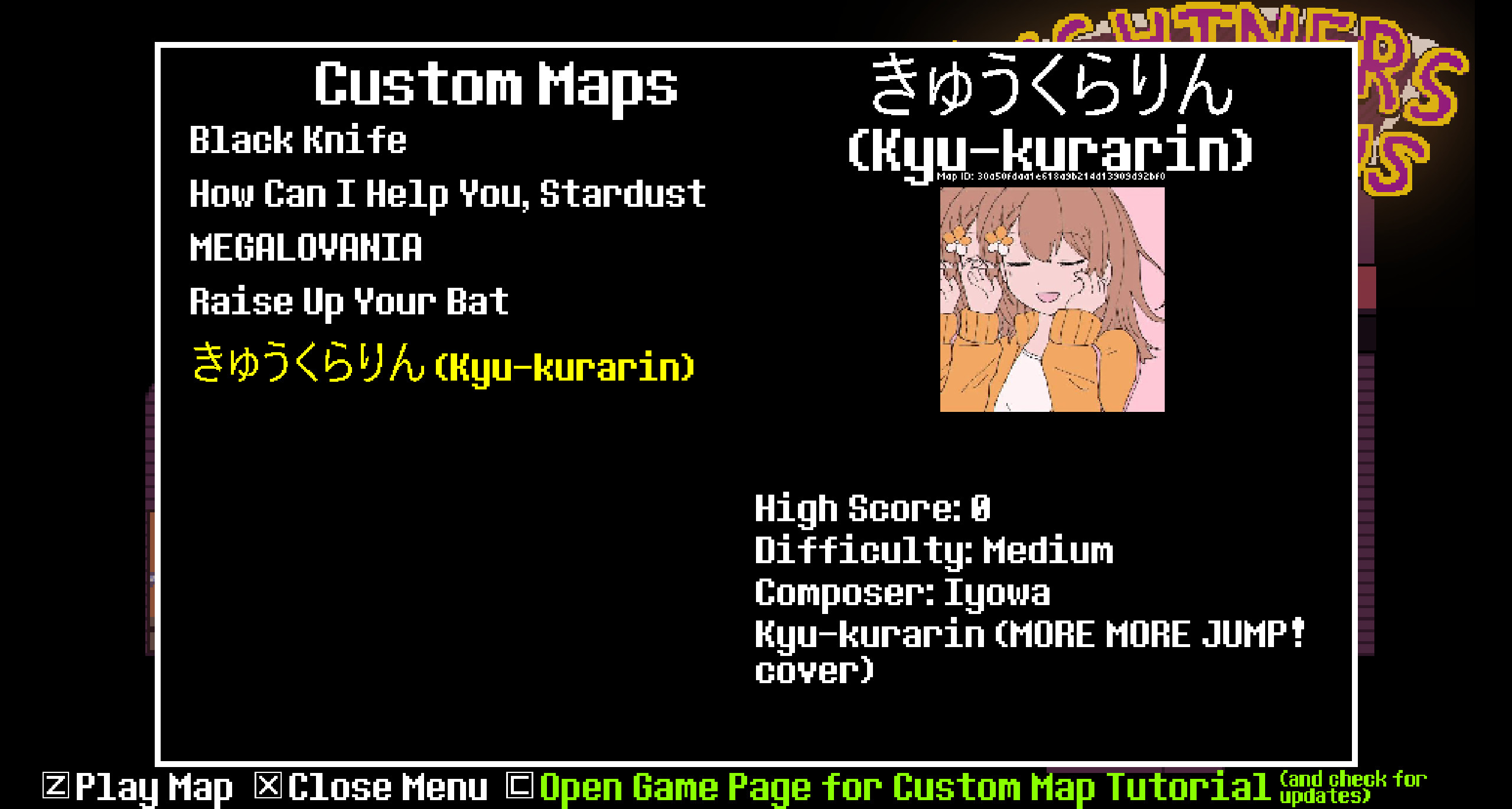 Kyu-kurarin (MORE MORE JUMP! x MEIKO ver) Mod for Deltarune: Lightners Live Plus | D:LLP Mods