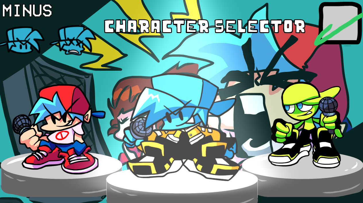 Character Selector + BG Redrawed and colored Pack Mod for Friday Night ...