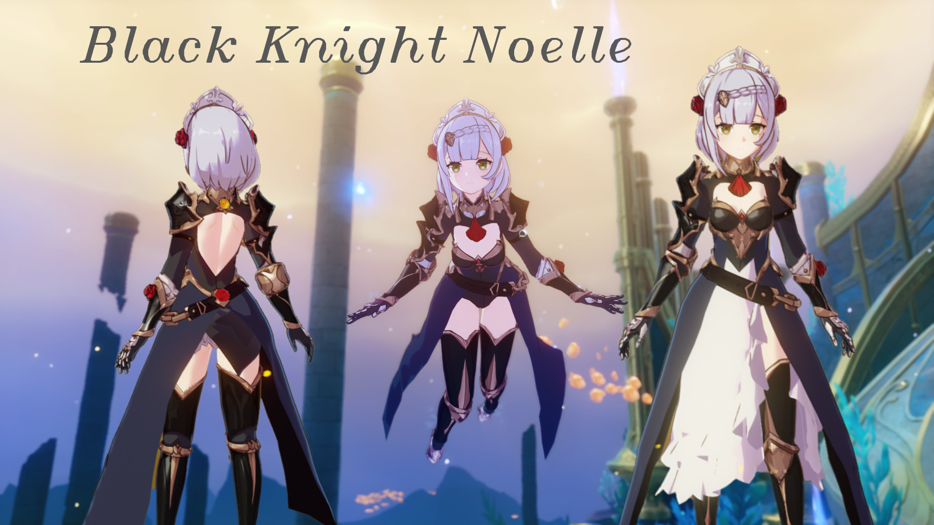 Noelle Black Rose Knight Mod for Genshin Impact | GI Mods