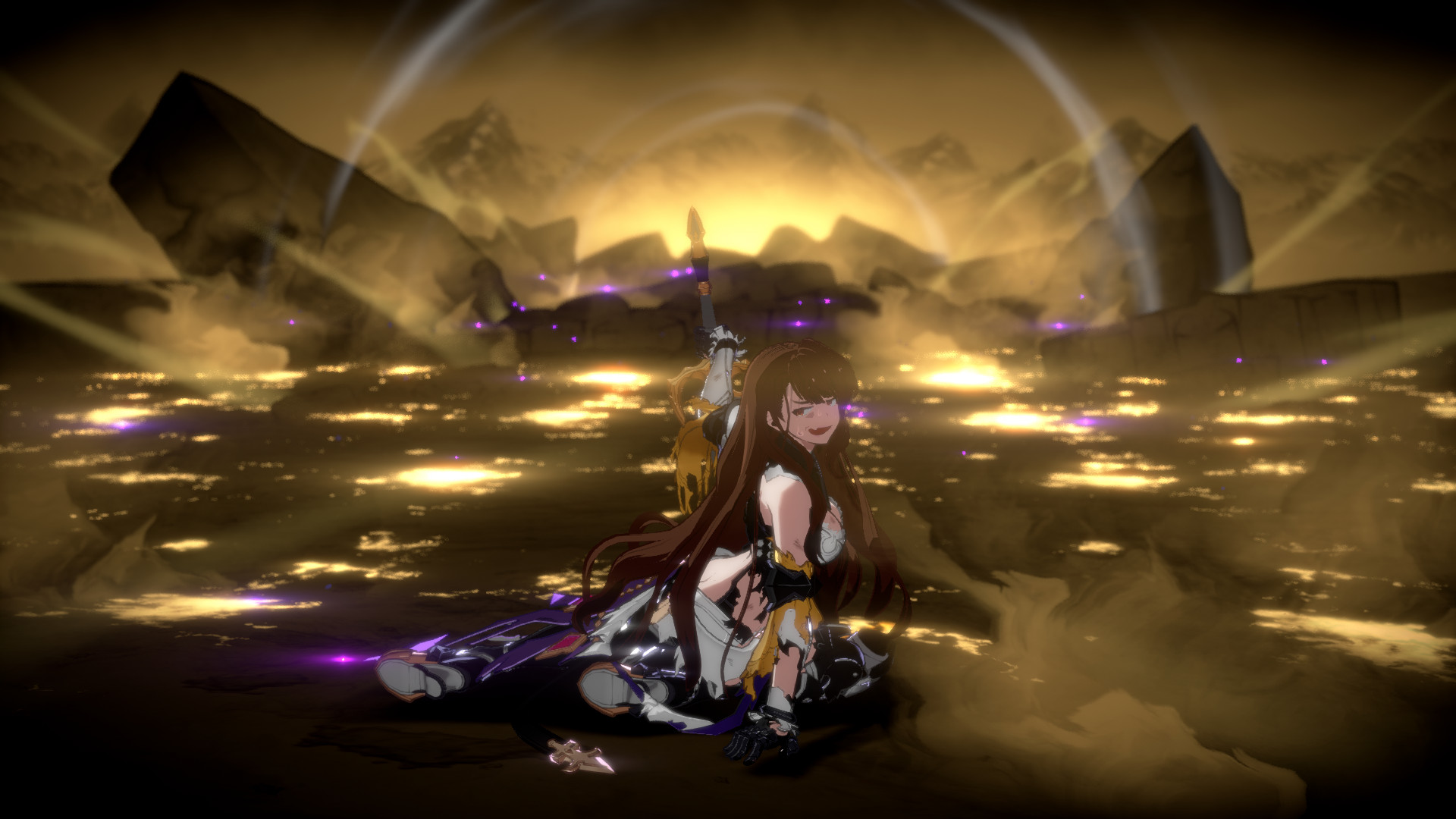 Sushang Beatrix w/ gold sword effects Mod for Granblue Fantasy Versus ...