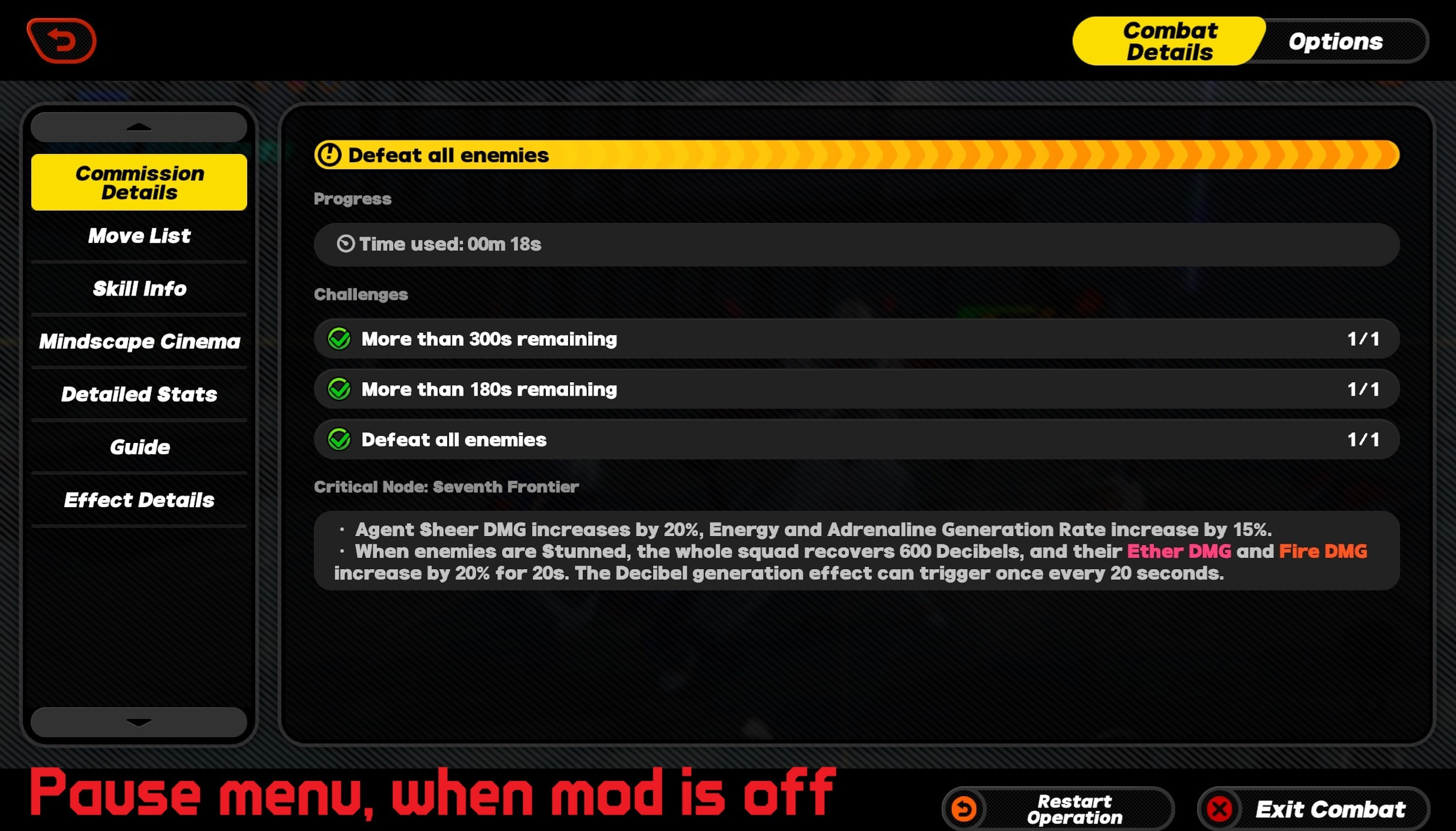 Tactical pause (freeze time during combat) V3 Mod for Zenless Zone Zero ...