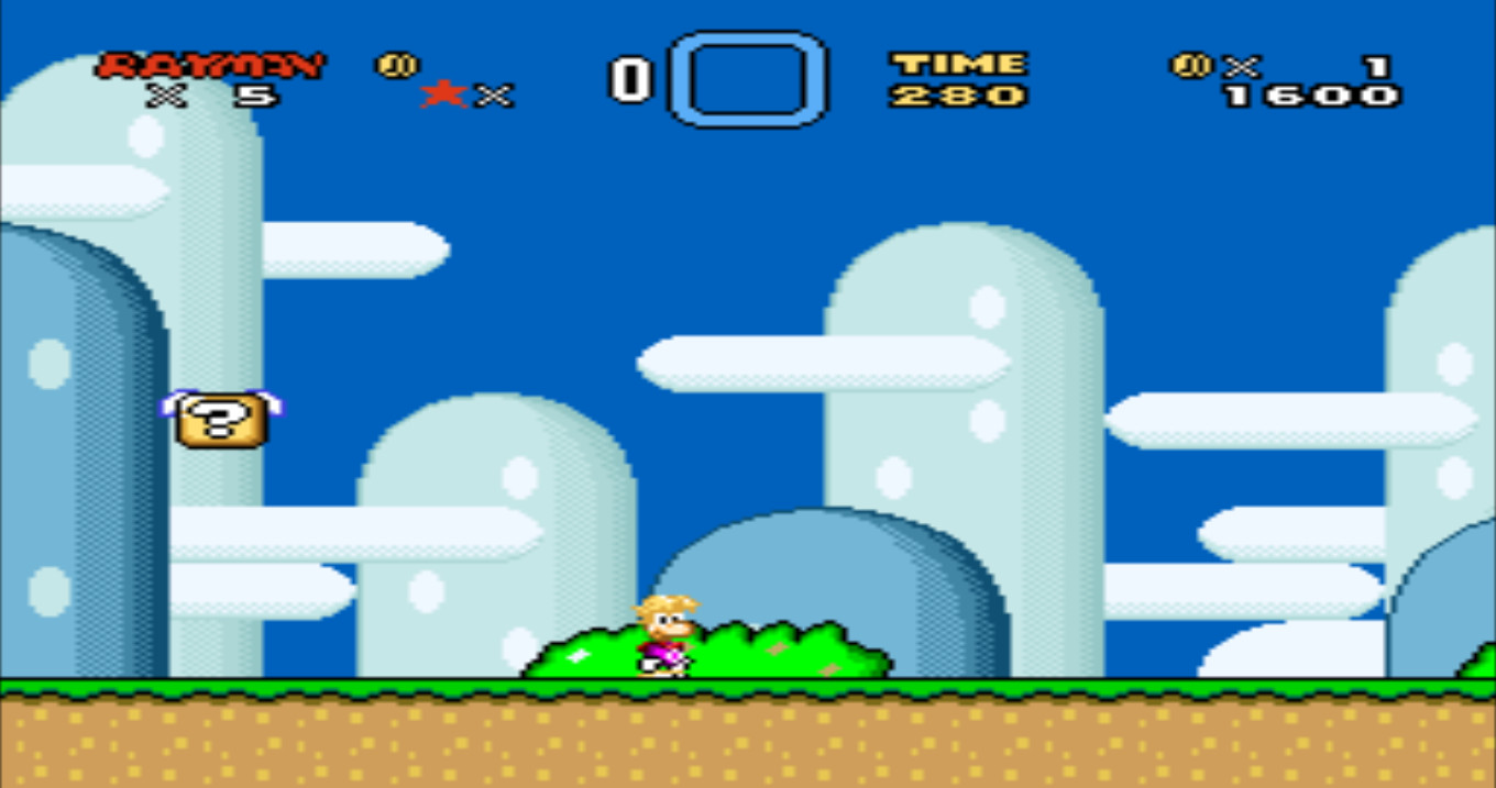 Rayman in SMW Mod for Super Mario World | SMW Mods