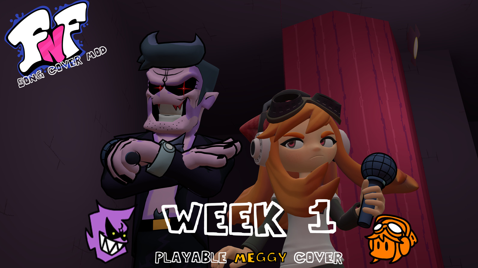 FNF Song Cover Mod: Week 1 Playable Meggy Cover Mod for Friday Night ...