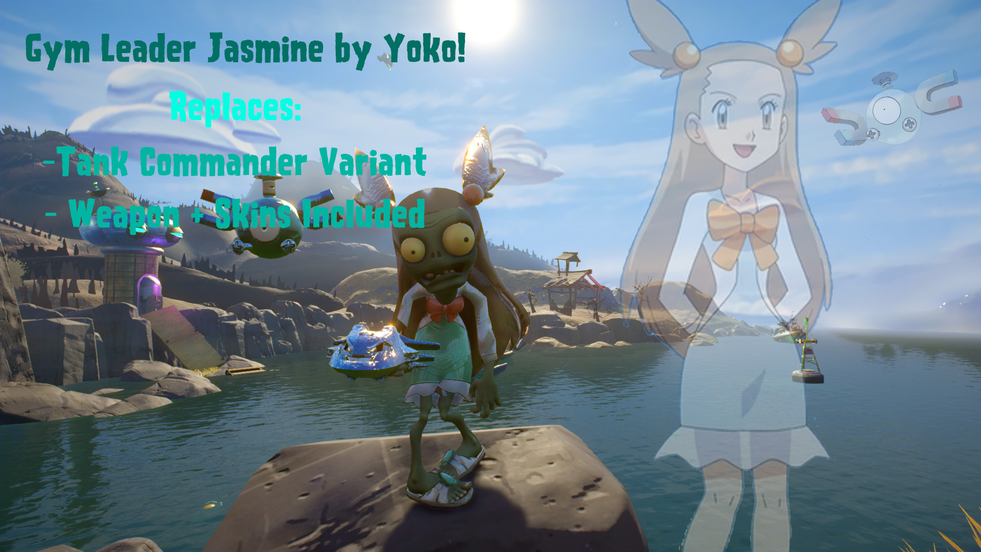 Gym Leader Jasmine from PKMN Mod for Plants vs. Zombies: Garden Warfare ...