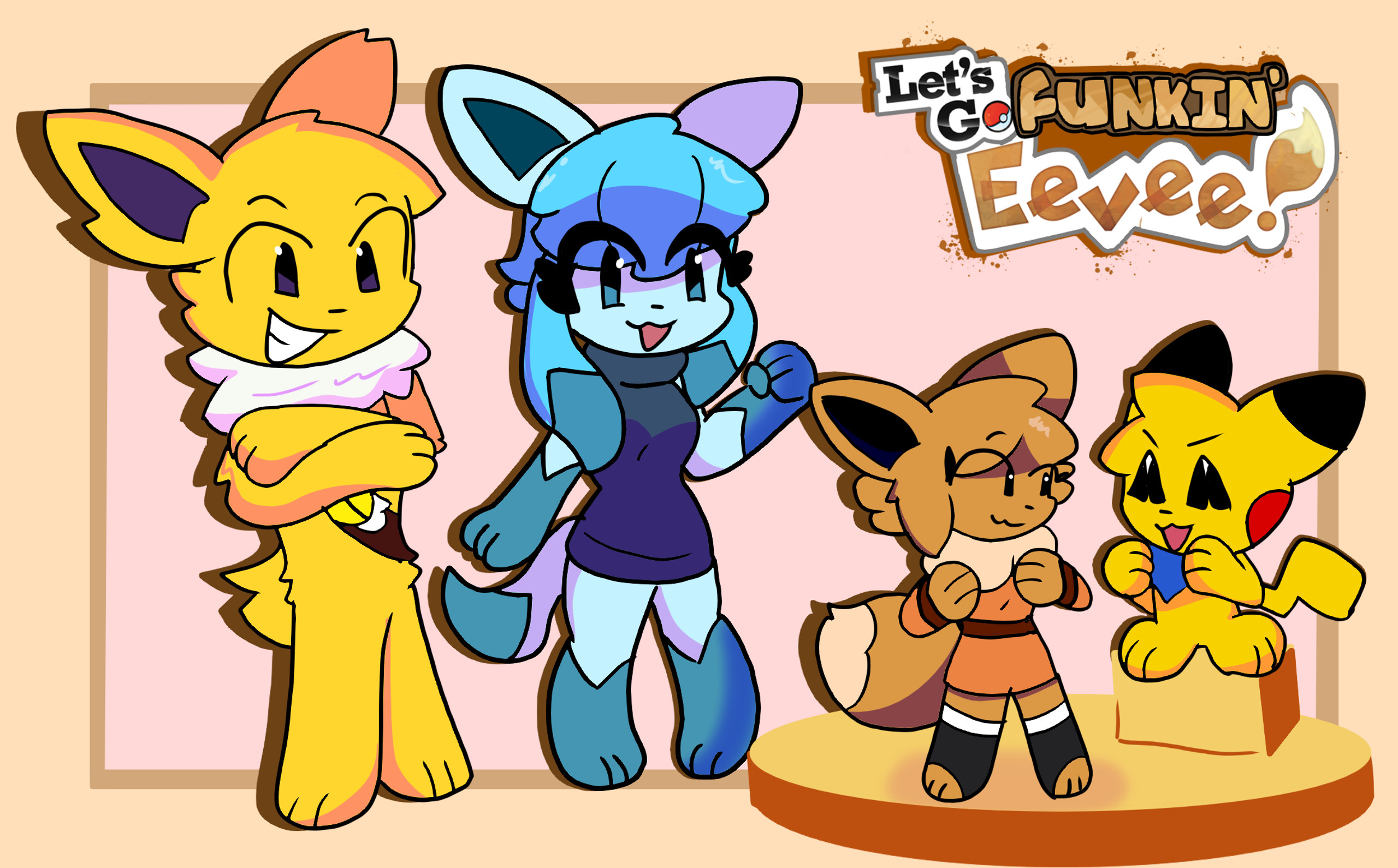 (eevee mod) LET´S FUNK EEVEE Mod for Friday Night Funkin' | FNF Mods