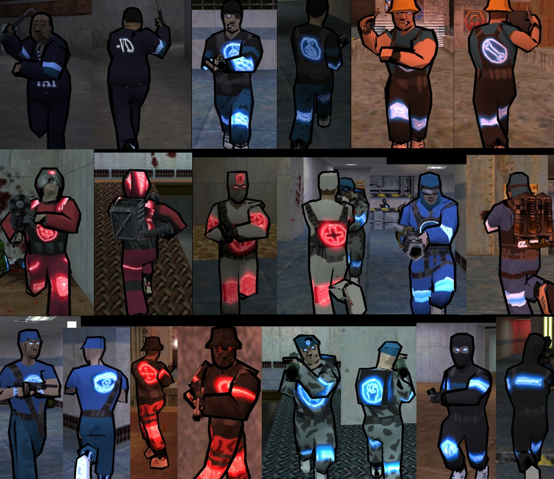 Glowing Cel-Shaded Old Models Mod for Team Fortress Classic | TFC Mods