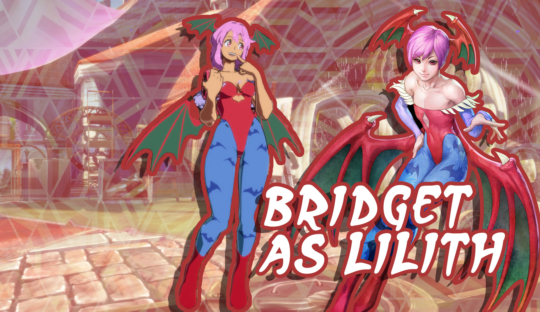Bridget as Lilith from darkstalkers Mod for GUILTY GEAR -STRIVE- | GGST ...