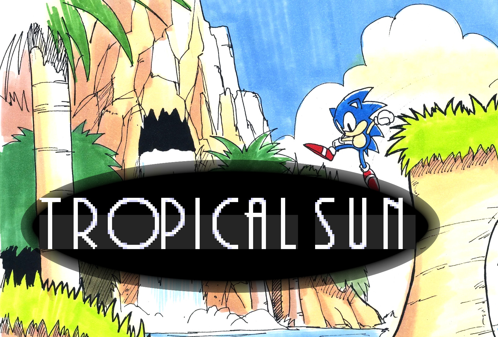 Tropical Sun Title Card (Over Angel Island Zone) Mod for Sonic 3 A.I.R ...