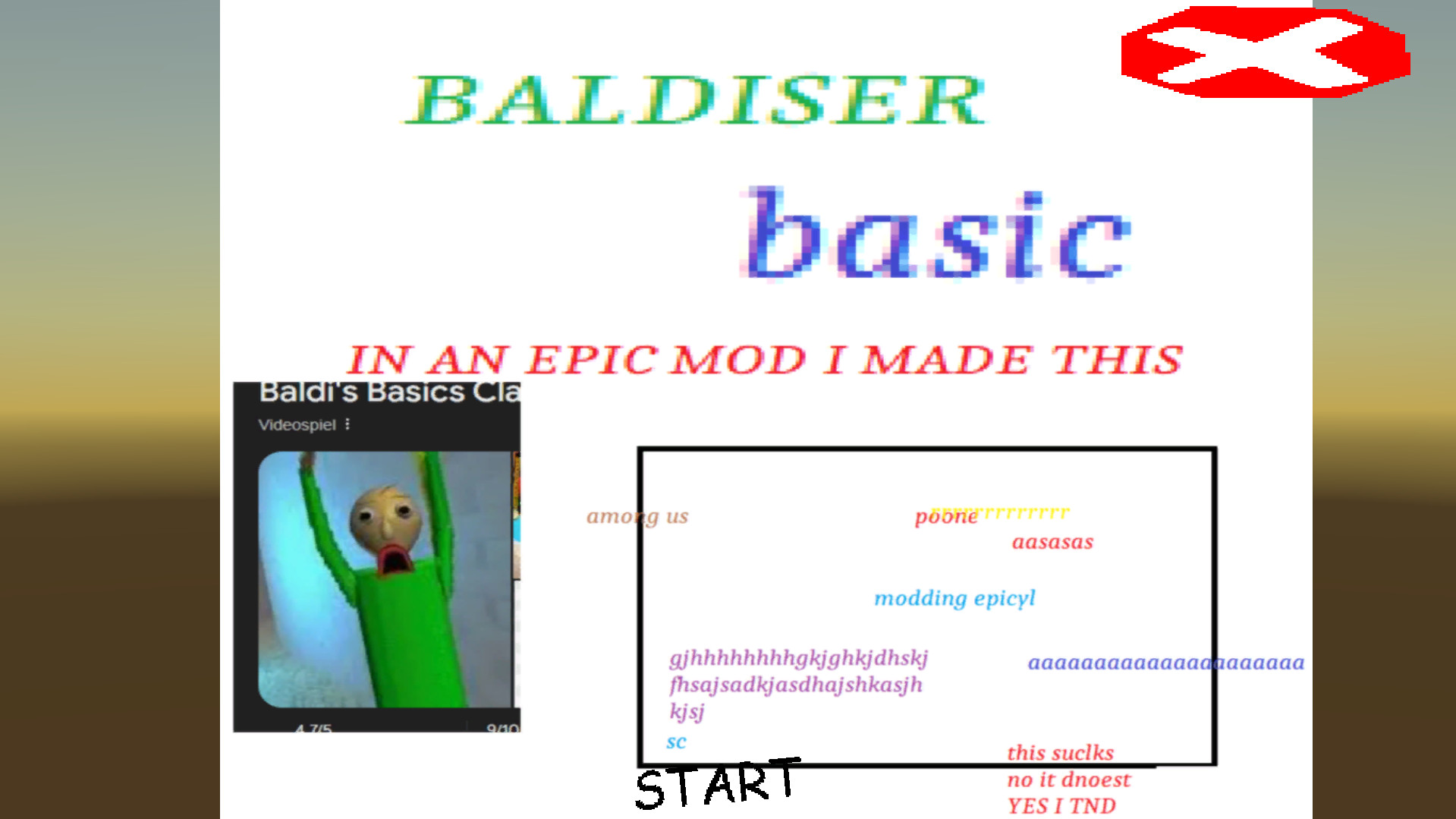 THE BEST (worst) BALDI MOD EVER Mod for Baldi's Basics | Baldi Mods