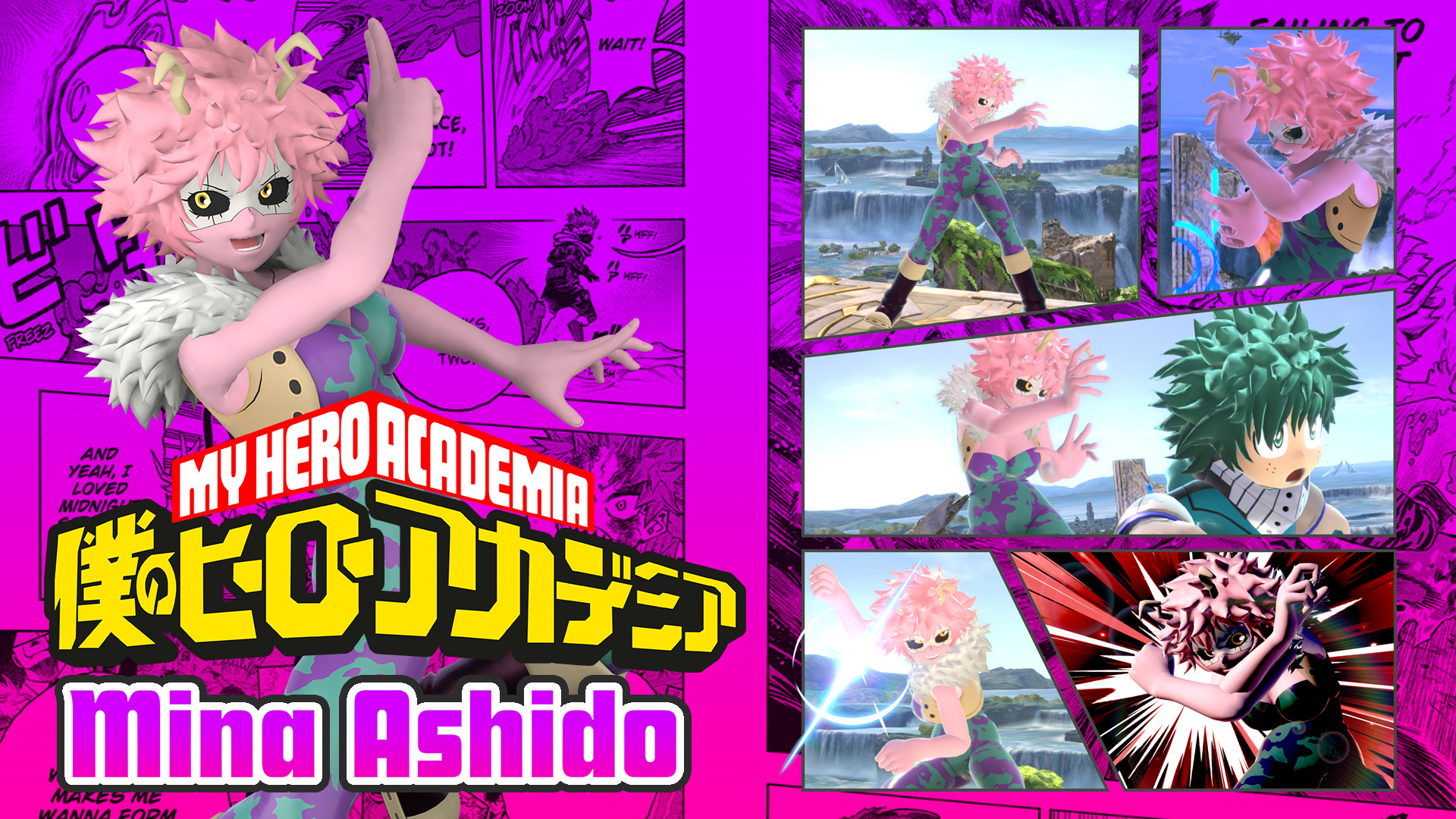 Mina Ashido Mod for Super Smash Bros. Ultimate | SSBU Mods