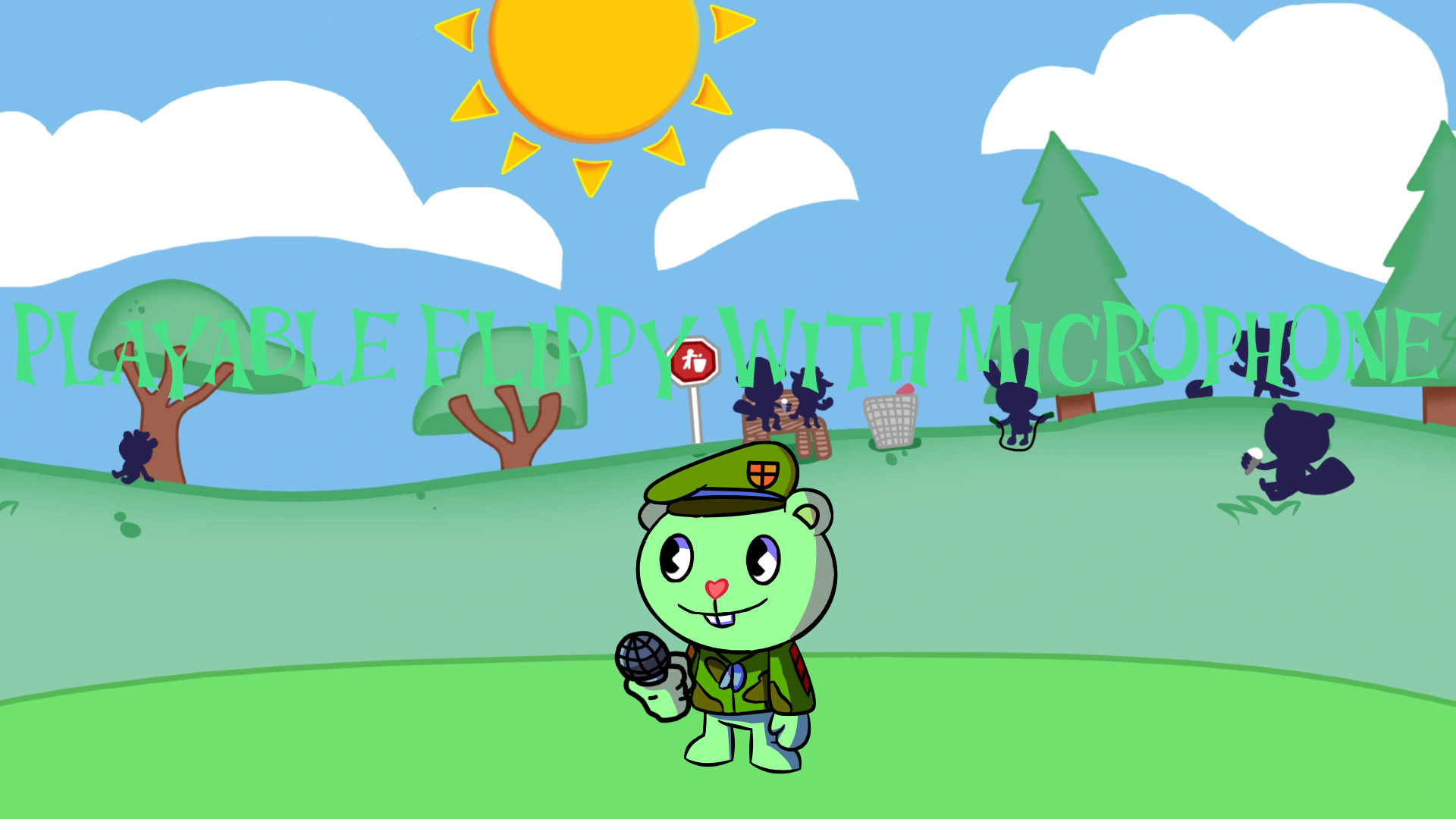 Playable Flippy With Microphone Mod for Friday Night Funkin' | FNF Mods