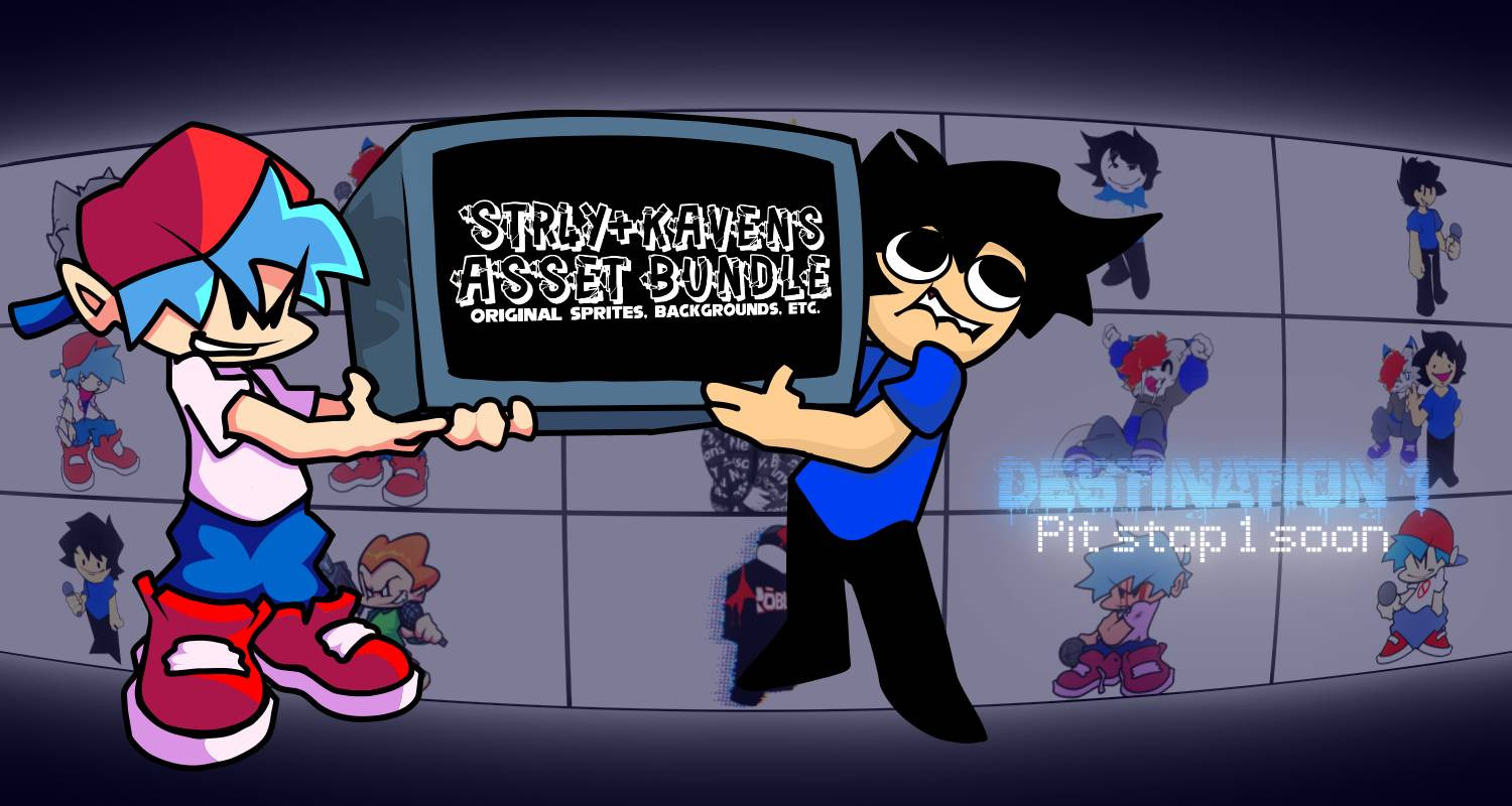 STR4Y+Kavens ASSET BUNDLE Mod for Friday Night Funkin' | FNF Mods