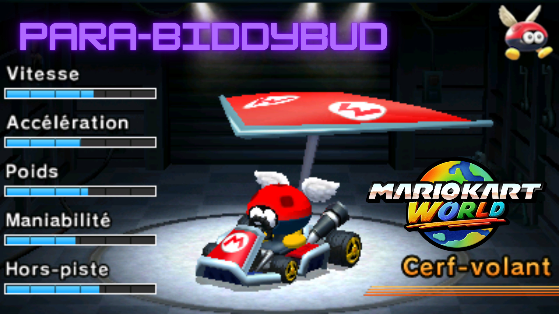 Para-Biddybud from mkworld Mod for Mario Kart 7 | MK7 Mods