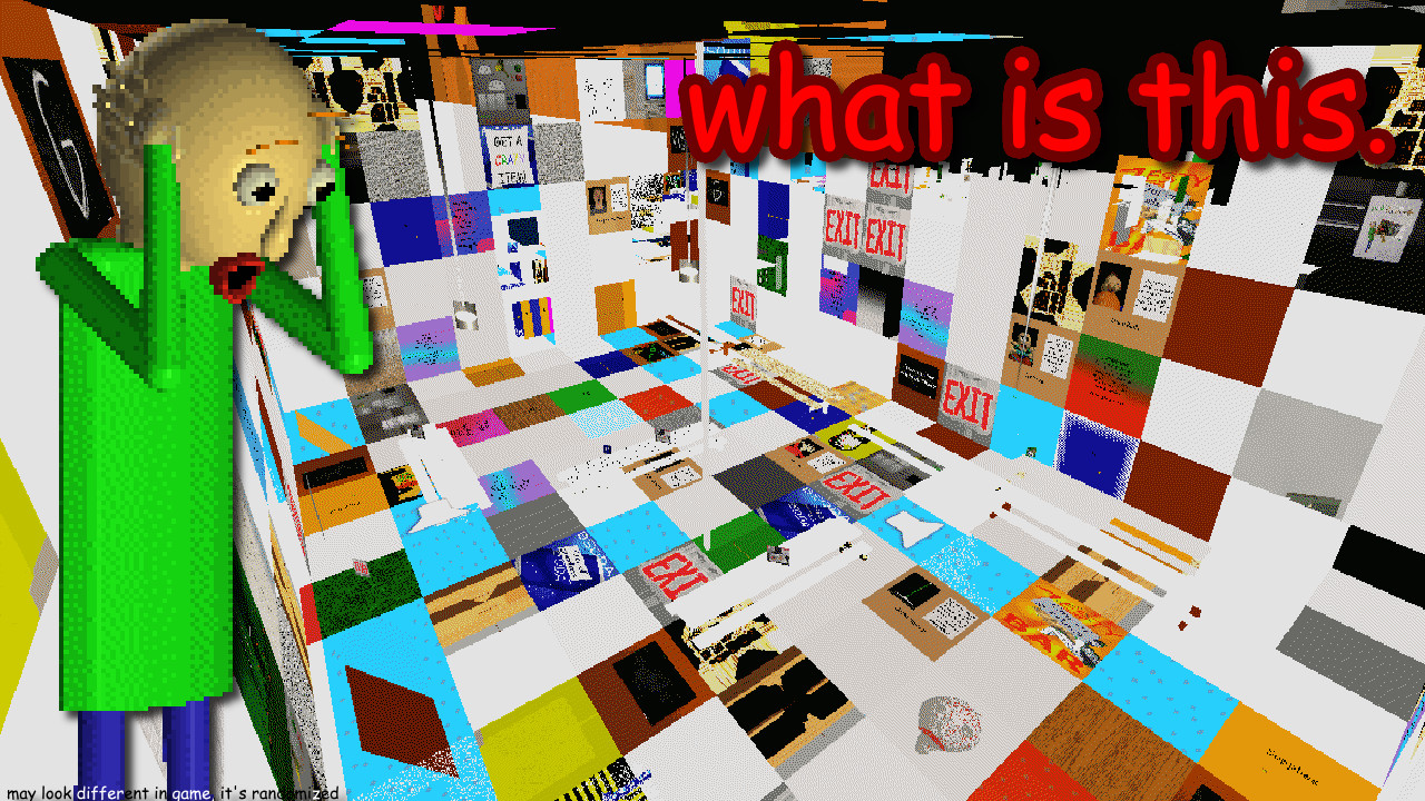 Baldi's Basics in uhhh... randomness? Mod for Baldi's Basics | Baldi Mods