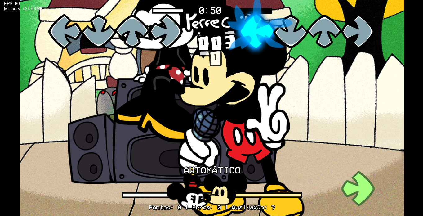 Playable Colored Mickey Mouse Remake Mod for Friday Night Funkin' | FNF ...