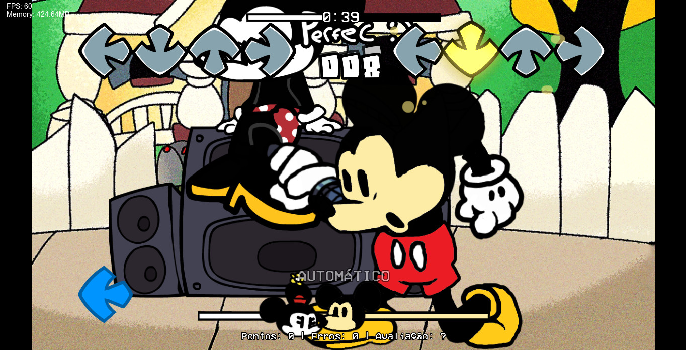 Playable Colored Mickey Mouse Remake Mod for Friday Night Funkin' | FNF ...