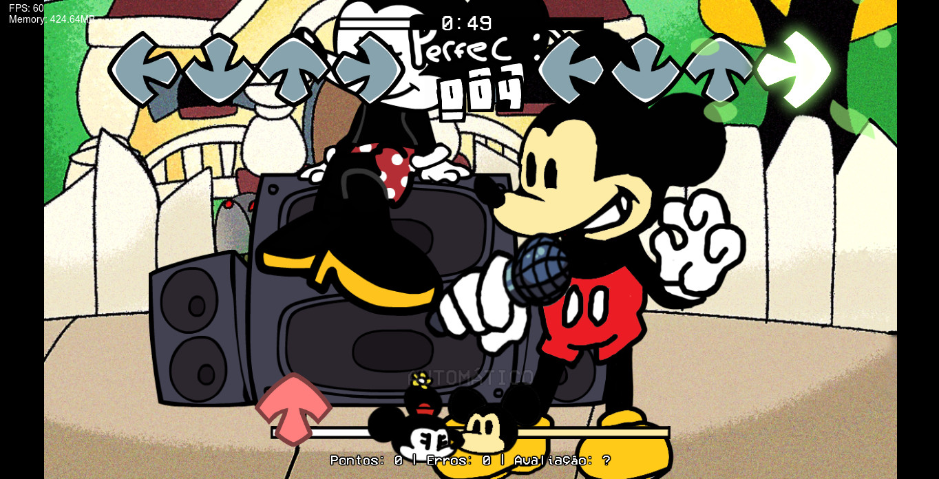 Playable Colored Mickey Mouse Remake Mod for Friday Night Funkin' | FNF ...