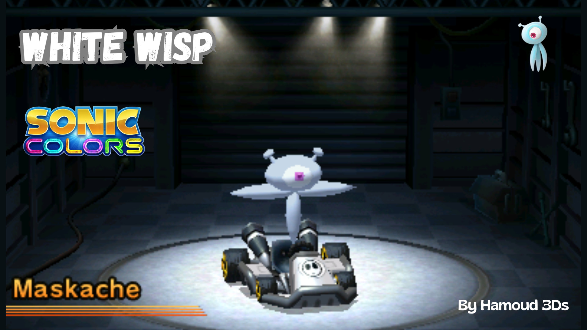 White wisp from Sonic Color DS Mod for Mario Kart 7 | MK7 Mods