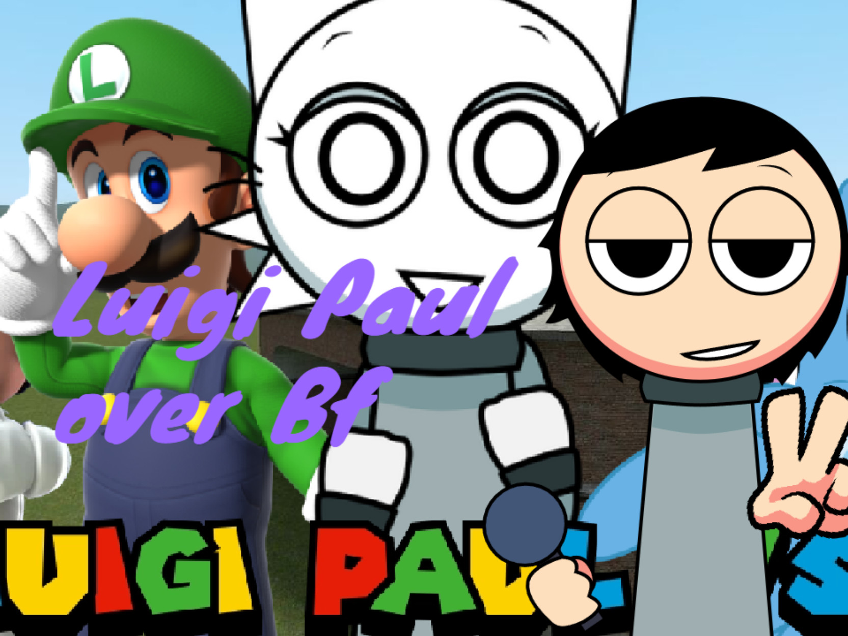 Luigi Paul (Sprunki Parodybox) Mod for Friday Night Funkin' | FNF Mods