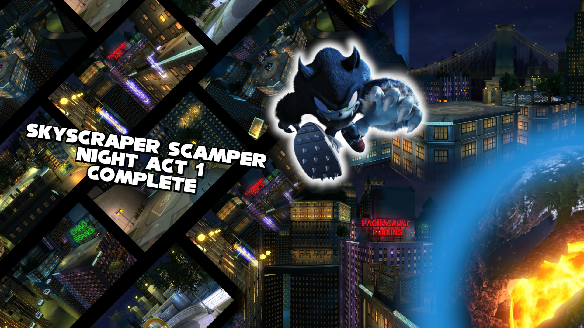 Skyscraper Scamper Night Act 1 Complete (X360) Mod for Sonic Unleashed (X360/PS3) | SUHD Mods
