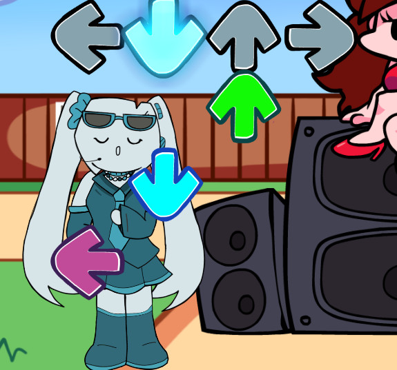 AKAGE Hatsune Miku Mod for Friday Night Funkin' | FNF Mods