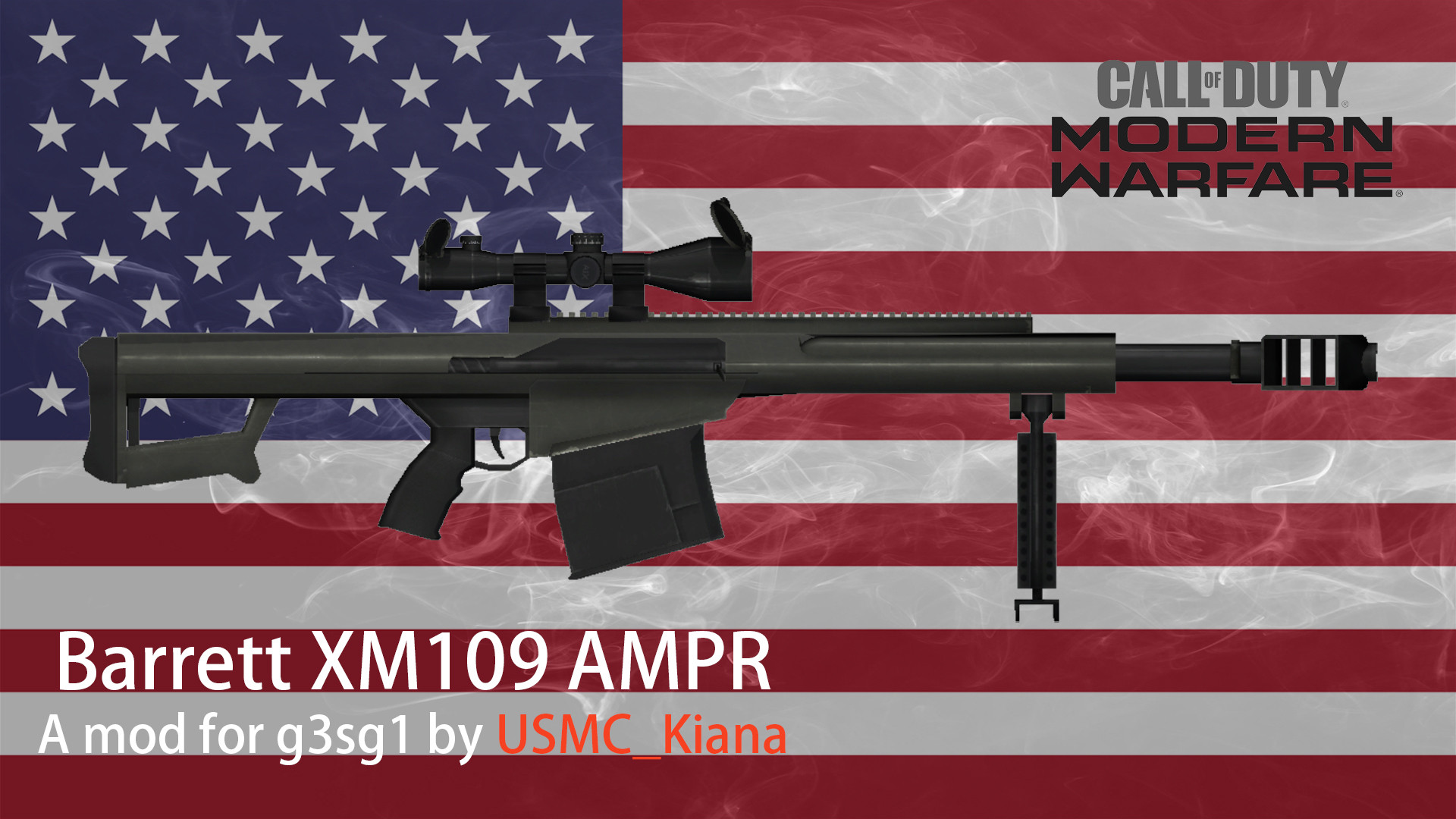 Barrett XM109 AMPR on MW2019 Animations Mod for Counter-Strike 1.6 | CS1.6 Mods