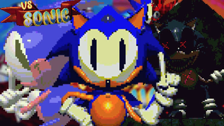 Vs Rewrite Sonic fanmade v2 Mod for Friday Night Funkin' | FNF Mods