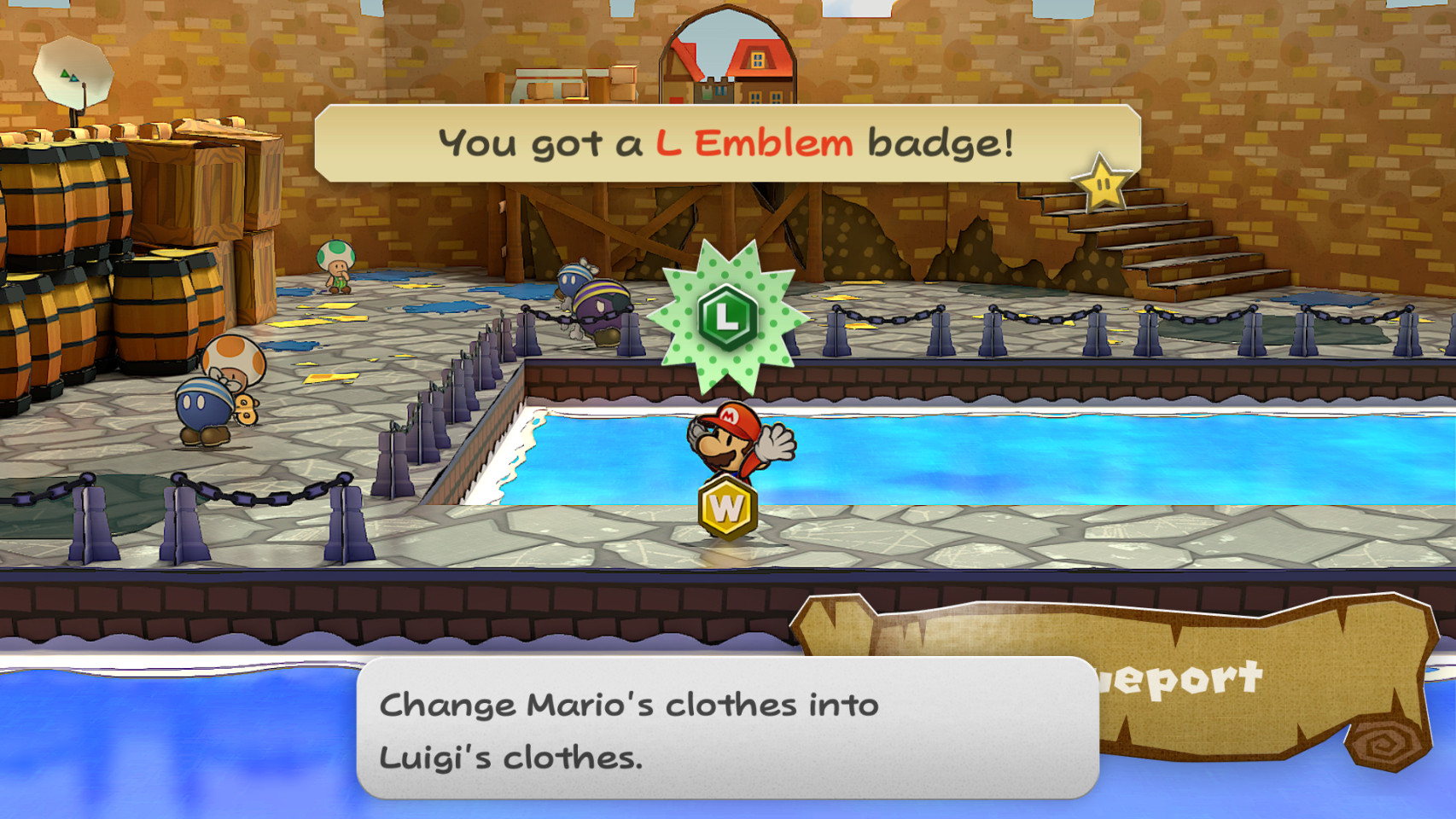 W, L and Gold Emblems at the start Mod for Paper Mario: The Thousand ...