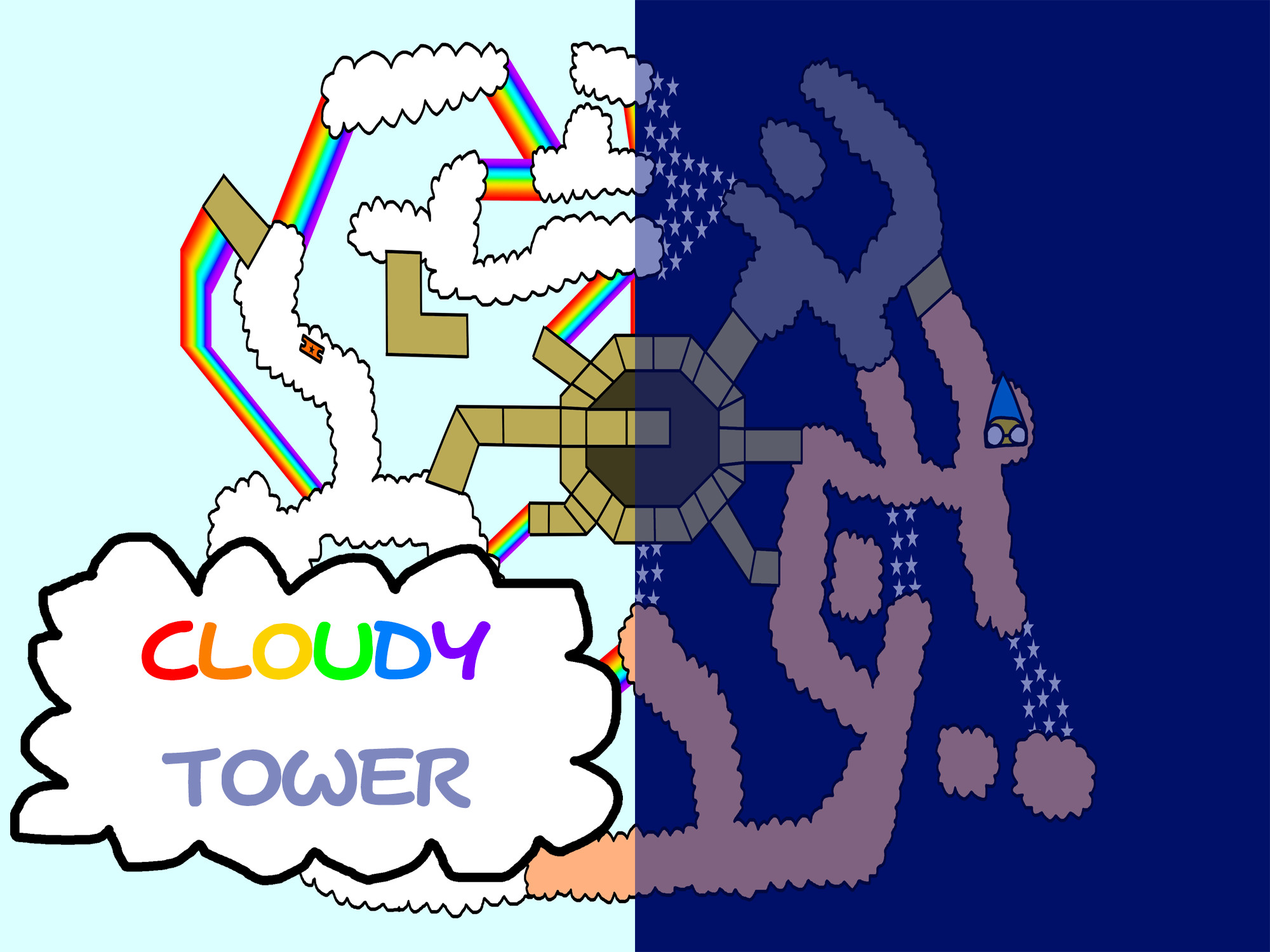 Cloudy Tower Mod for Party Project | PProject Mods