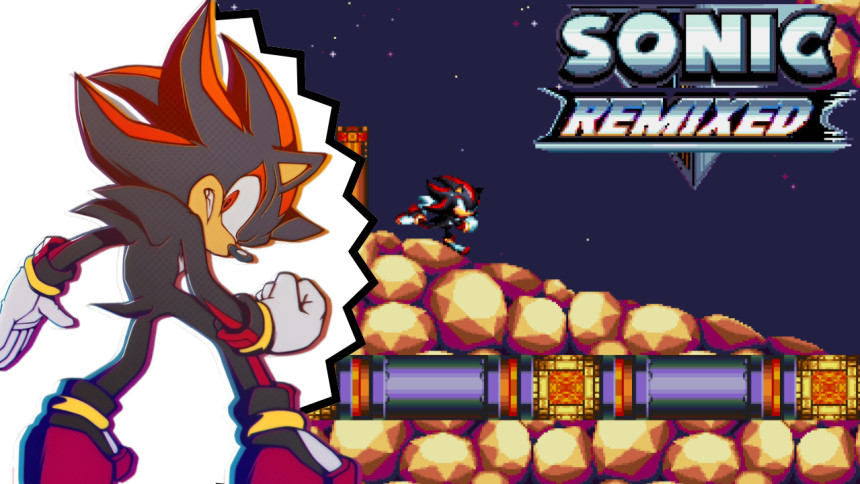 Remixed Modern Shadow (from Sonic Remixed) Mod for Sonic Mania | SM Mods