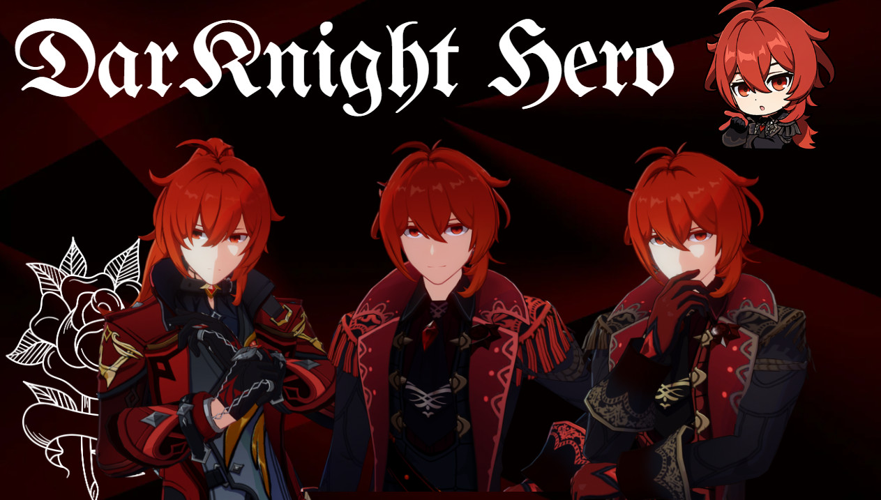 Diluc Darknight Hero REWORKED Mod for Genshin Impact | GI Mods