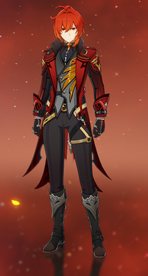 Diluc Darknight Hero REWORKED Mod for Genshin Impact | GI Mods