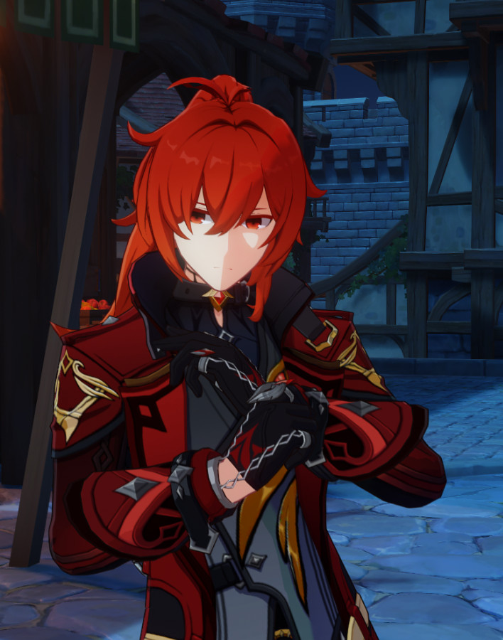Diluc Darknight Hero REWORKED Mod for Genshin Impact | GI Mods