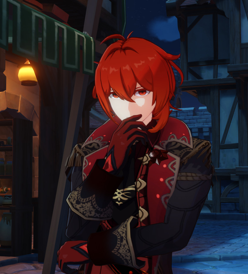 Diluc Darknight Hero REWORKED Mod for Genshin Impact | GI Mods