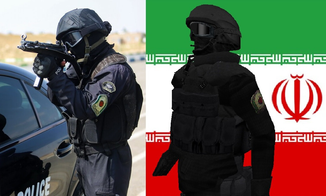 Iranian Police (NOPO) Replace Urban Mod for Counter-Strike 1.6 | CS1.6 Mods