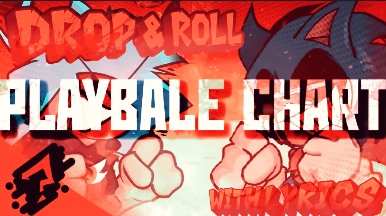 DROP & ROLL WITH LYRICS/M.L.L. RECHART Mod for Friday Night Funkin ...