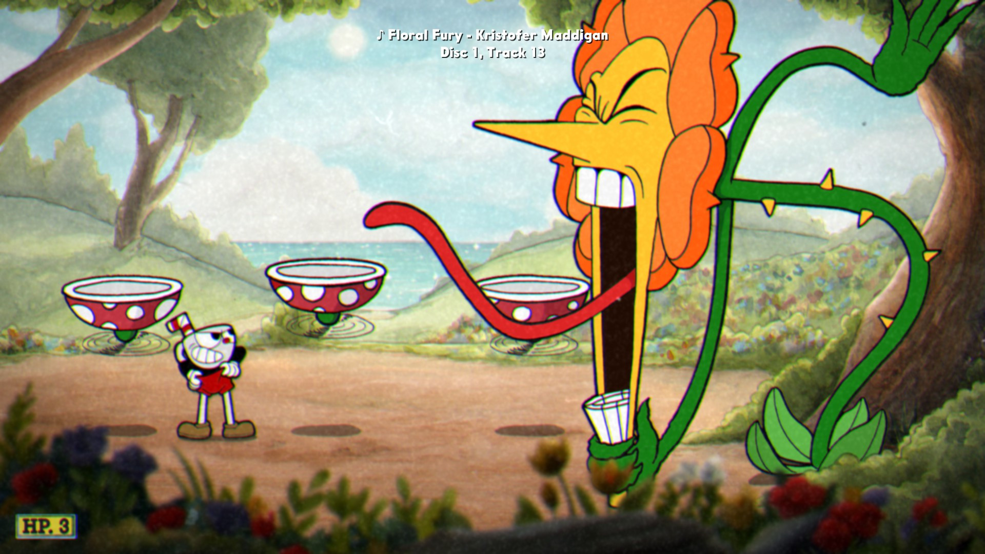 Cuphead BGM Information in Gameplay Mod for Cuphead | Cuphead Mods